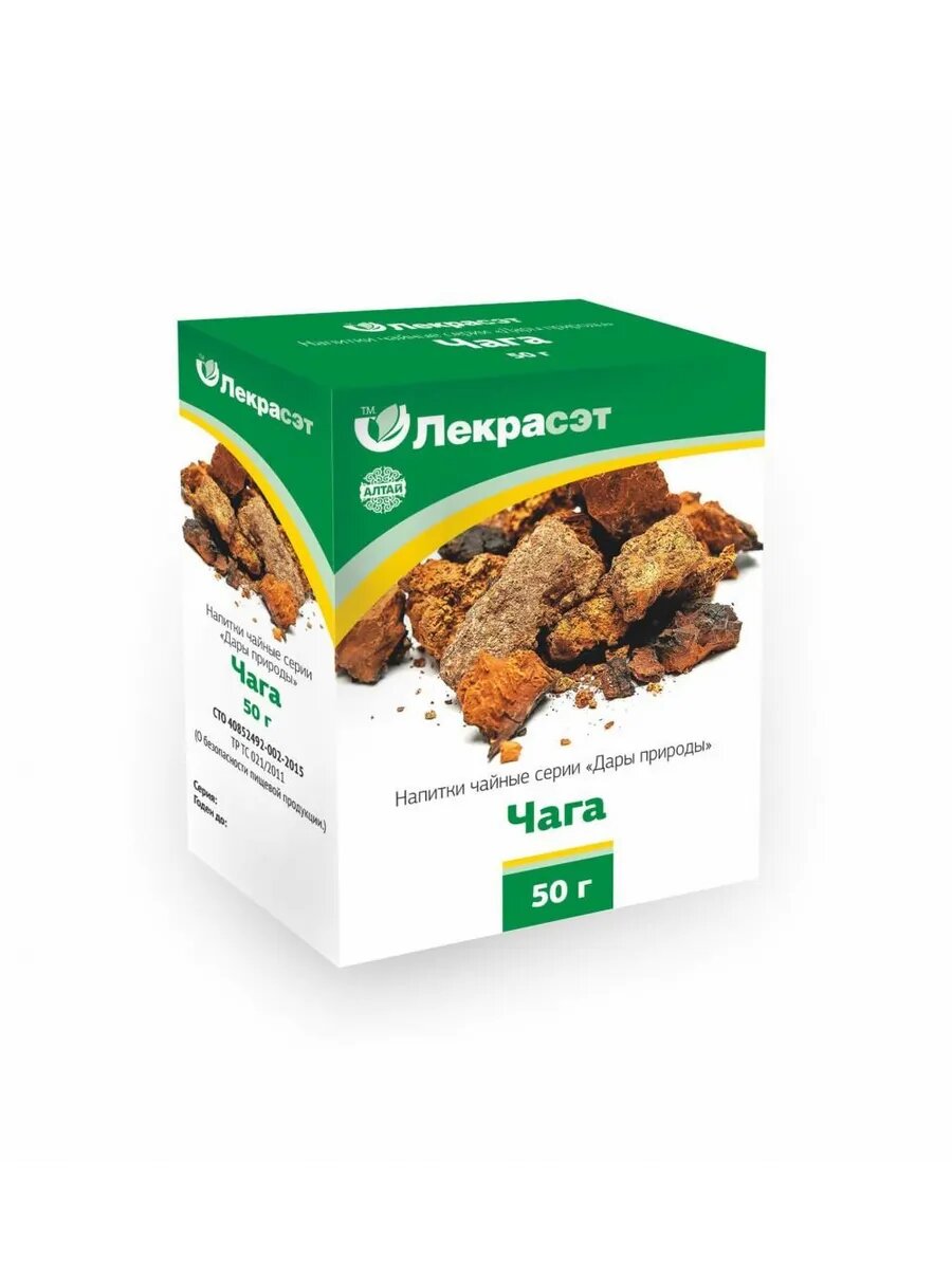 Чага (березовый гриб), 50 г (Лекра-сэт)