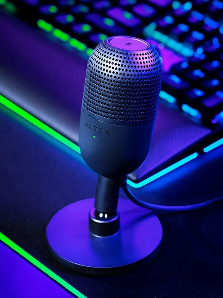 Микрофон игровой (для стриминга) Razer Seiren V3 Mini, черный, белый
