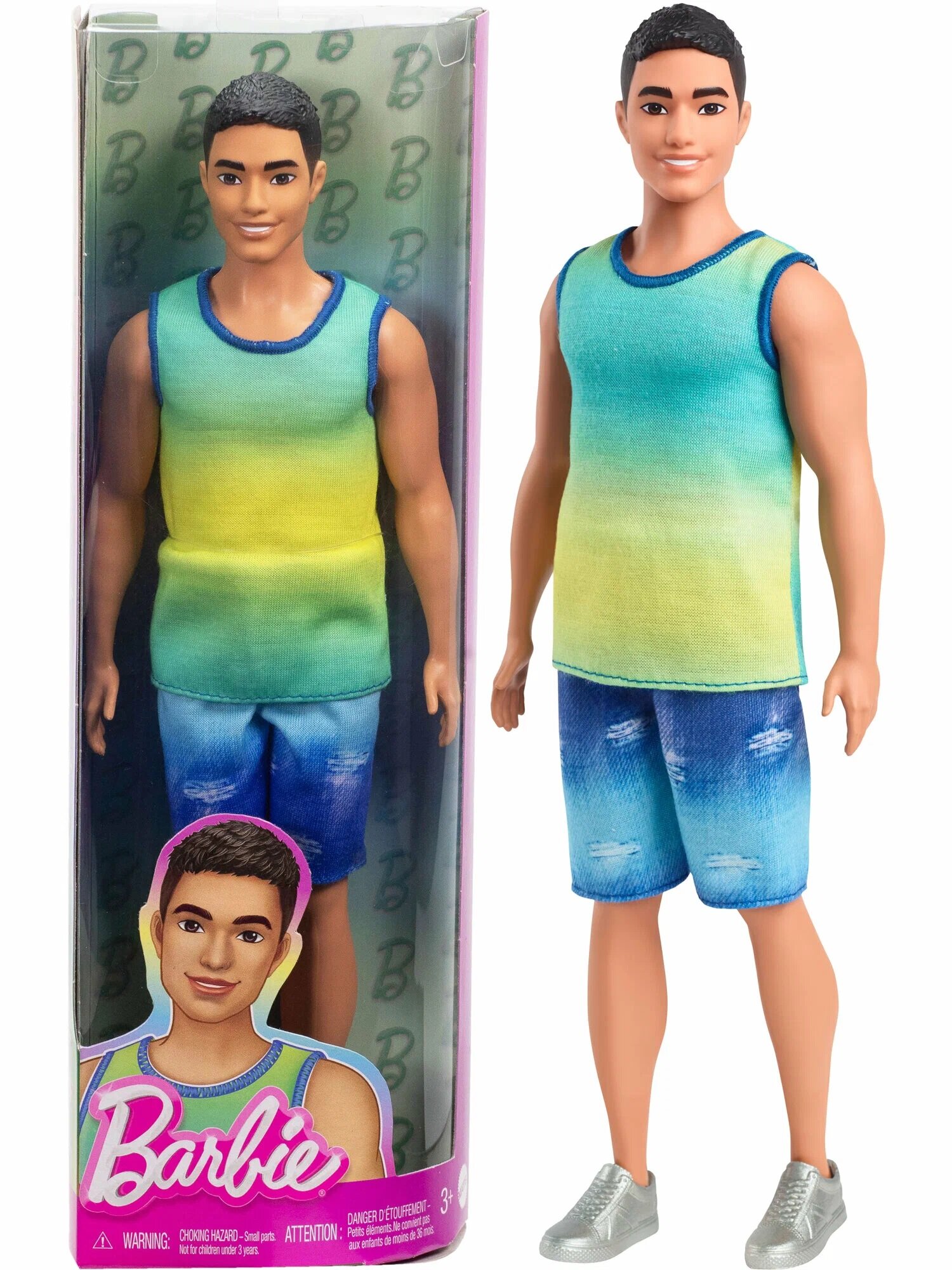 Кукла Barbie "Кен. Игра с модой", брюнет в шортах