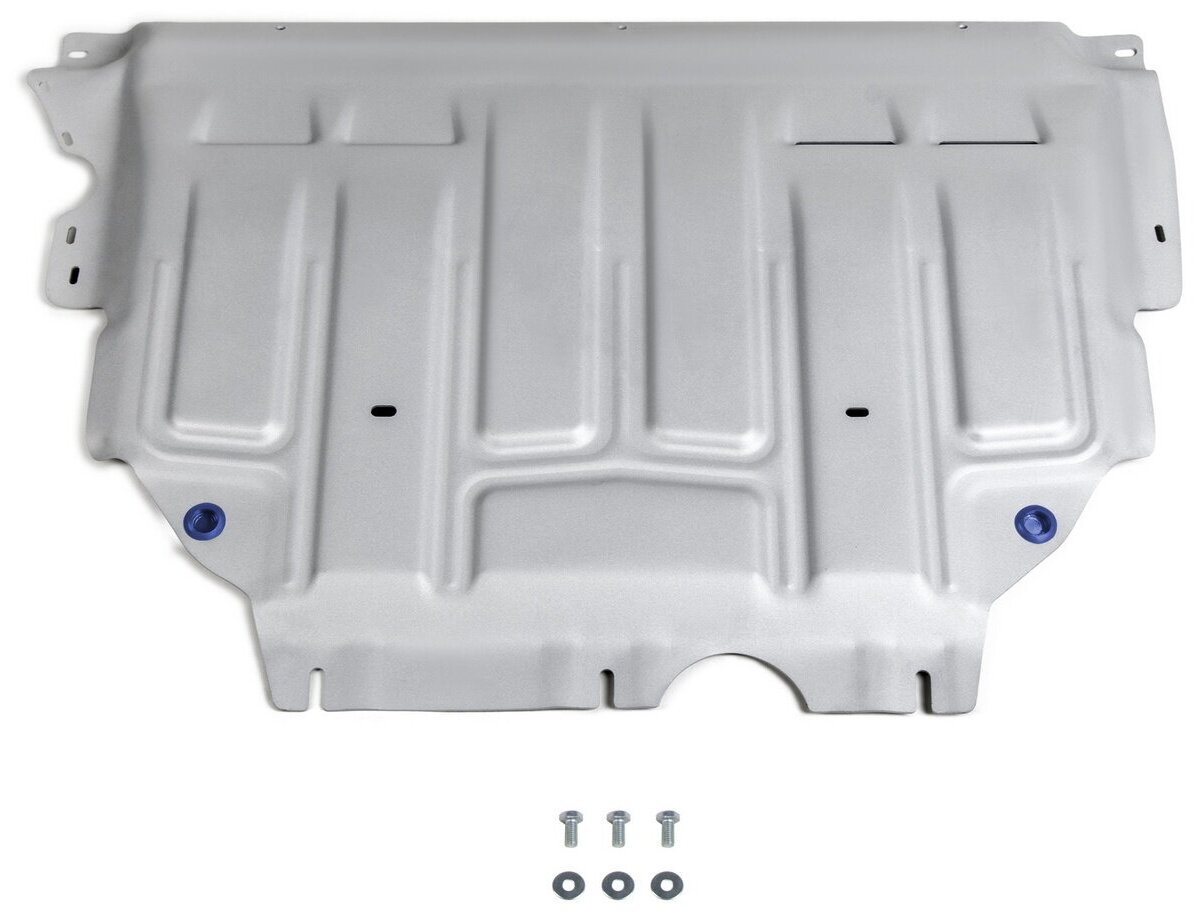 Защита картера и КПП Rival Skoda Karoq/Kodiaq (вкл. а/м с Webasto)/Volkswagen Taos/Tiguan II, алюминий 3 мм, 333.5127.1