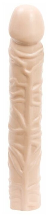 Телесный реалистичный фаллоимитатор с богатым рельефом поверхности Classic Dong - 24,5 см. , телесный