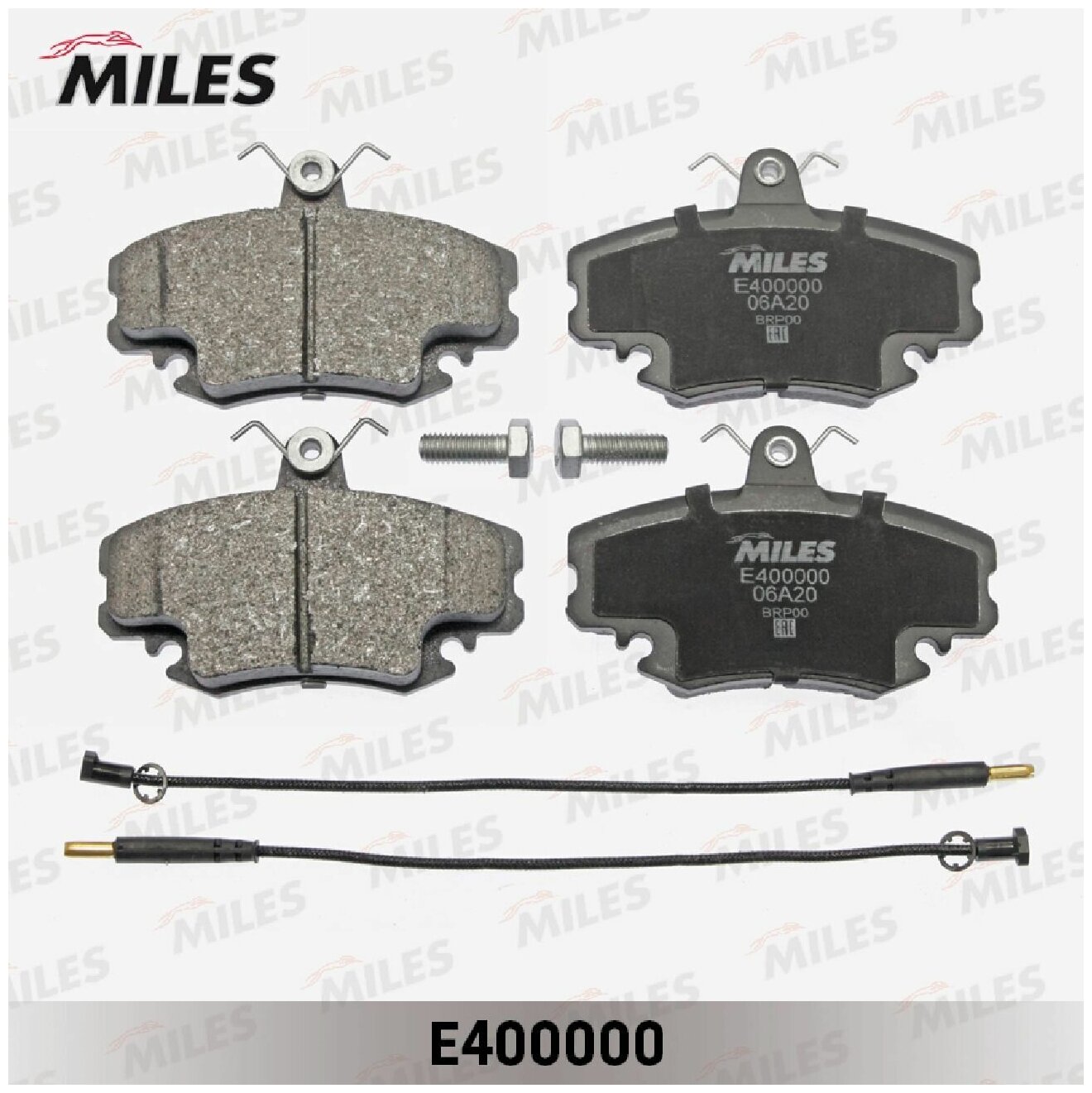 Тормозные колодки передние MILES E400000 для а/м Renault Logan I, Sandero I, Lada Largus с дв. 1.6 8V K7M