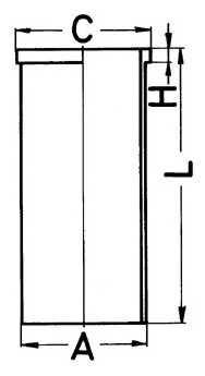 Гильза d88.00 STD KOLBENSCHMIDT арт. 89866190