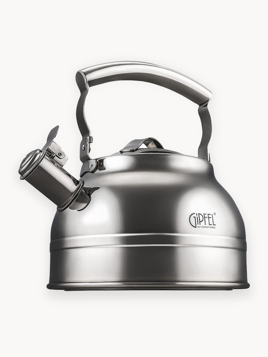Чайник для кипячения Gipfel 1128, нержавеющая сталь, 2.2 л, серебристый