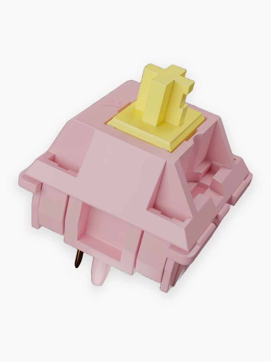 Переключатели (свитчи) для клавиатуры KTT Peach 10шт, линейные, 3-pin, 45 грамм