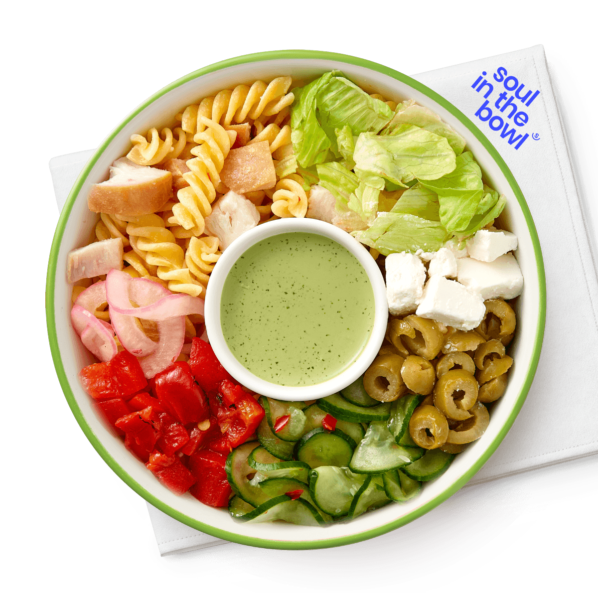 Боул Гарвардская Тарелка паста без глютена, цыплёнок, фета Soul in the Bowl