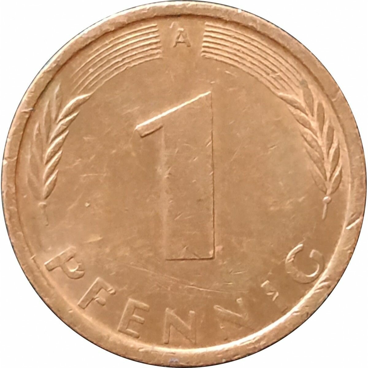 1 пфенниг 1991 Германия А из оборота