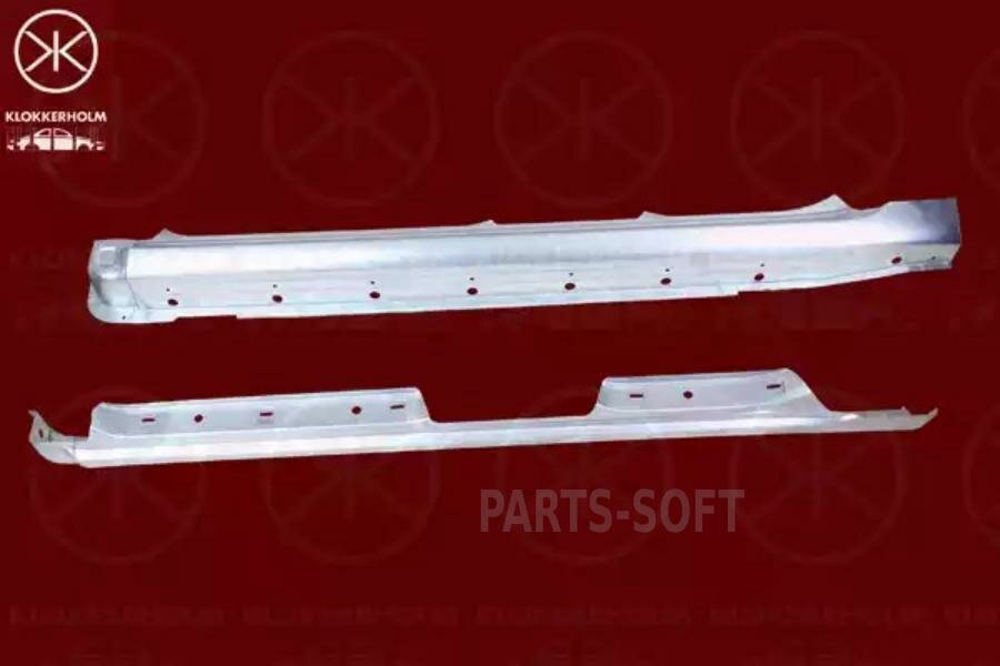 Порог кузова Лев TOYOTA COROLLA AE12 02-07 мод 4дв Klokkerholm арт. 8116011