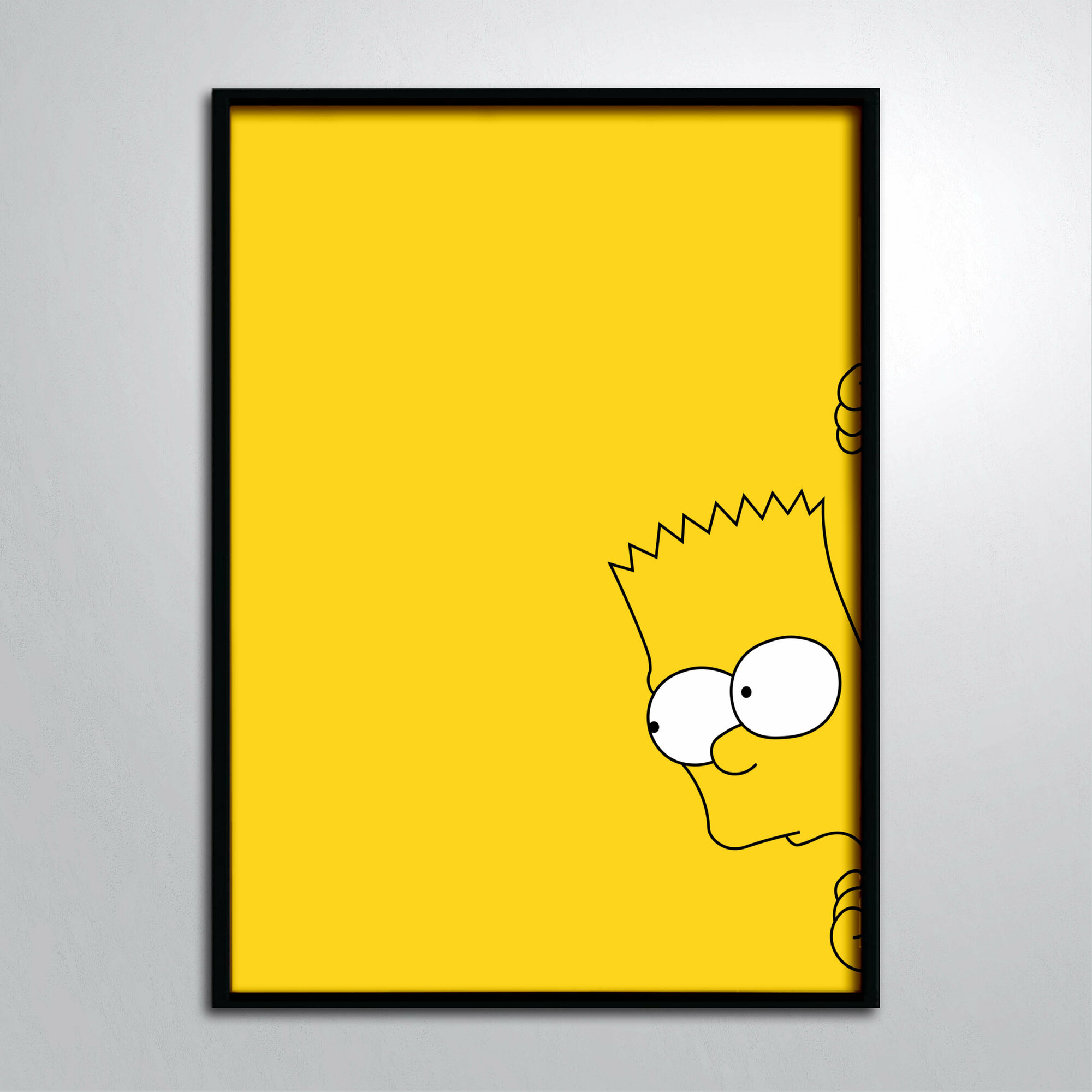 Постер в раме/Симпсоны Барт Подглядывает The Simpsons