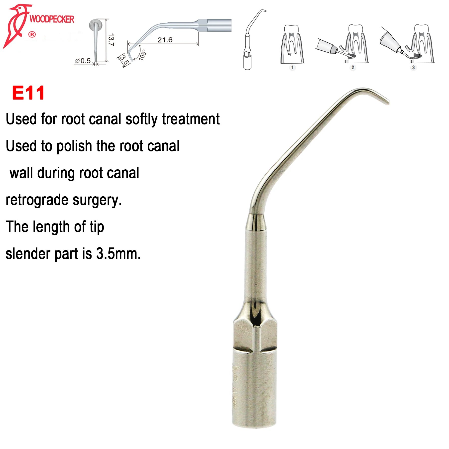 Наконечники Woodpecker DTE для ультразвукового скалера E11