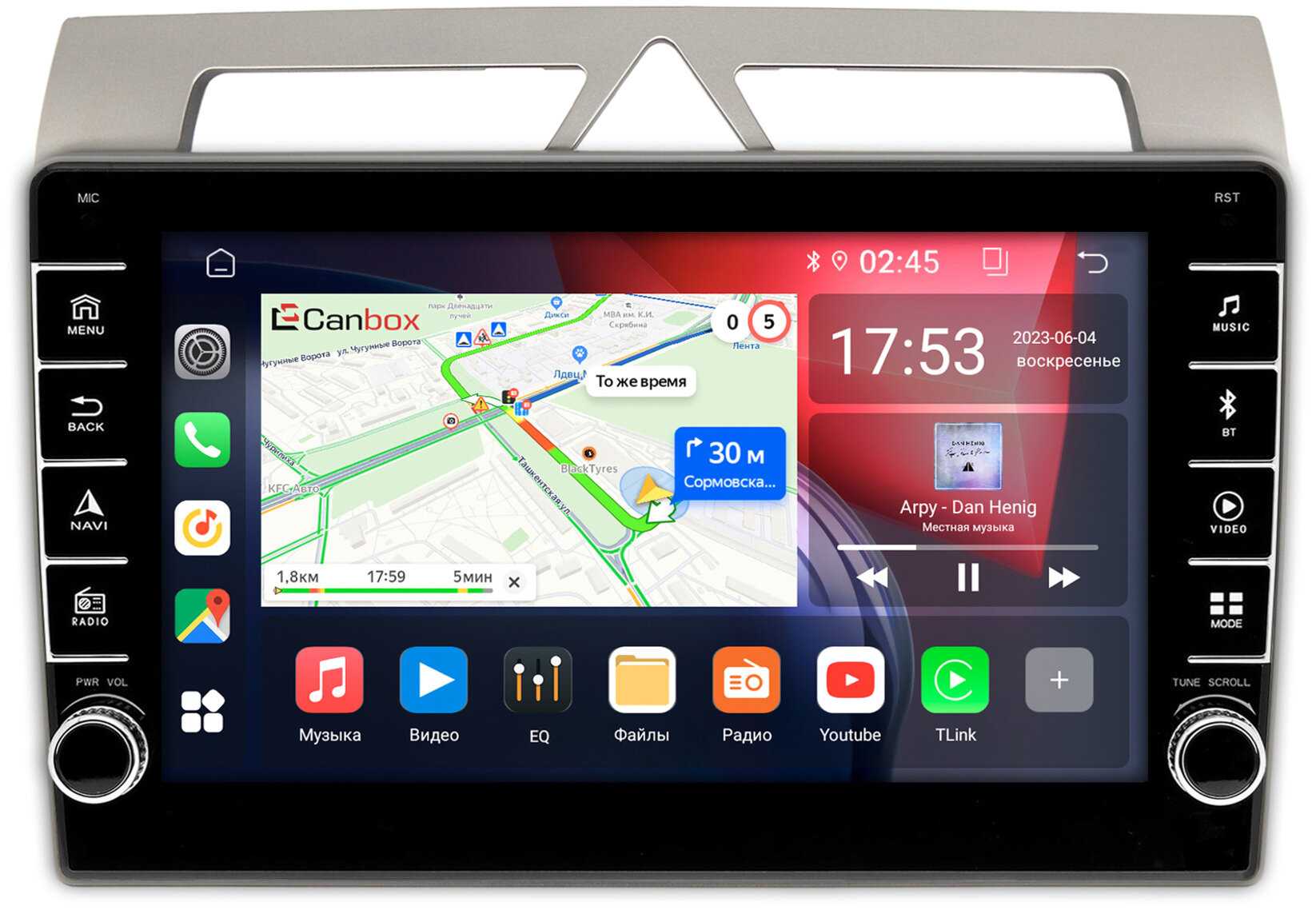 Штатная магнитола Kia Picanto 2007-2011 Canbox BGT9-572 2/32 Android 10 (IPS, DSP, CarPlay)