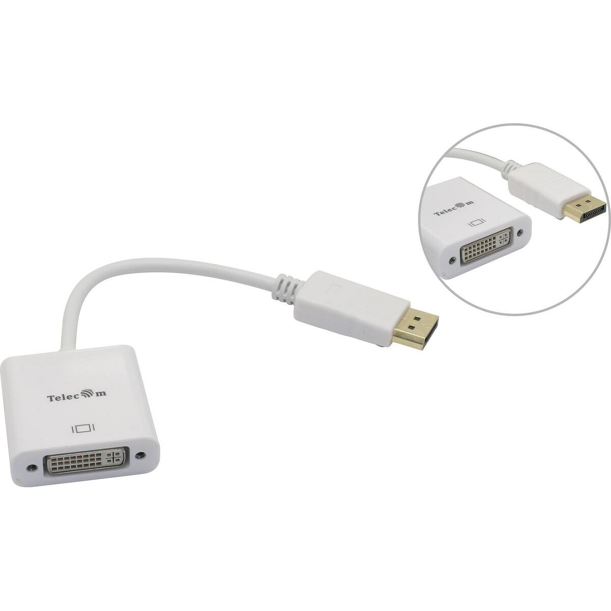 Telecom Кабель-переходник DisplayPort (M) -> DVI (F)