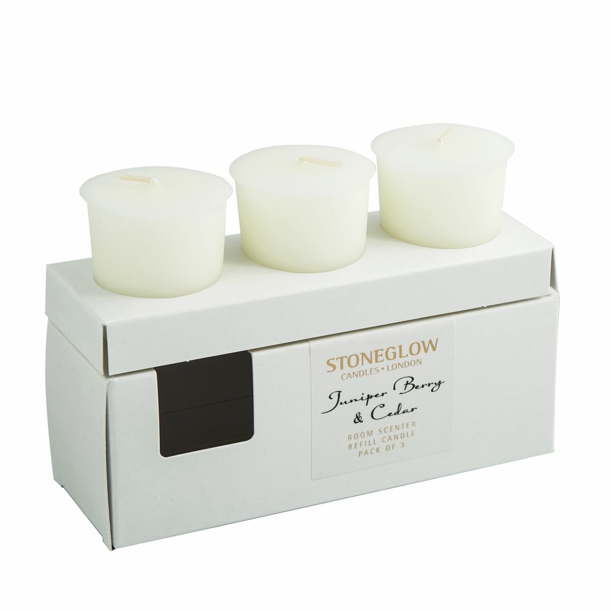 Наполнитель для свечи Stoneglow Candles 'пачули, кедр и сандаловое дерево, ноты ягод можжевельника, мускатный орех и чёрный перец. (Можжевельник и Кедр)'