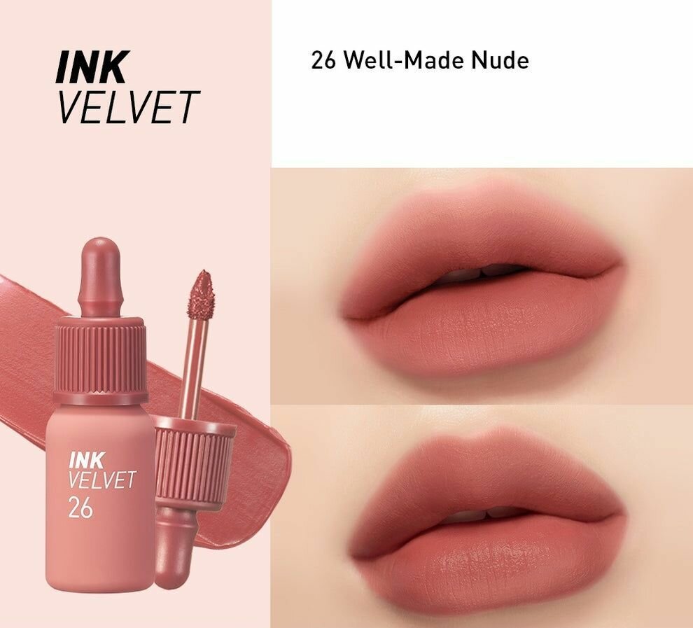 Peripera Ink Velvet Tint #26 well-made nude тинт помада для губ