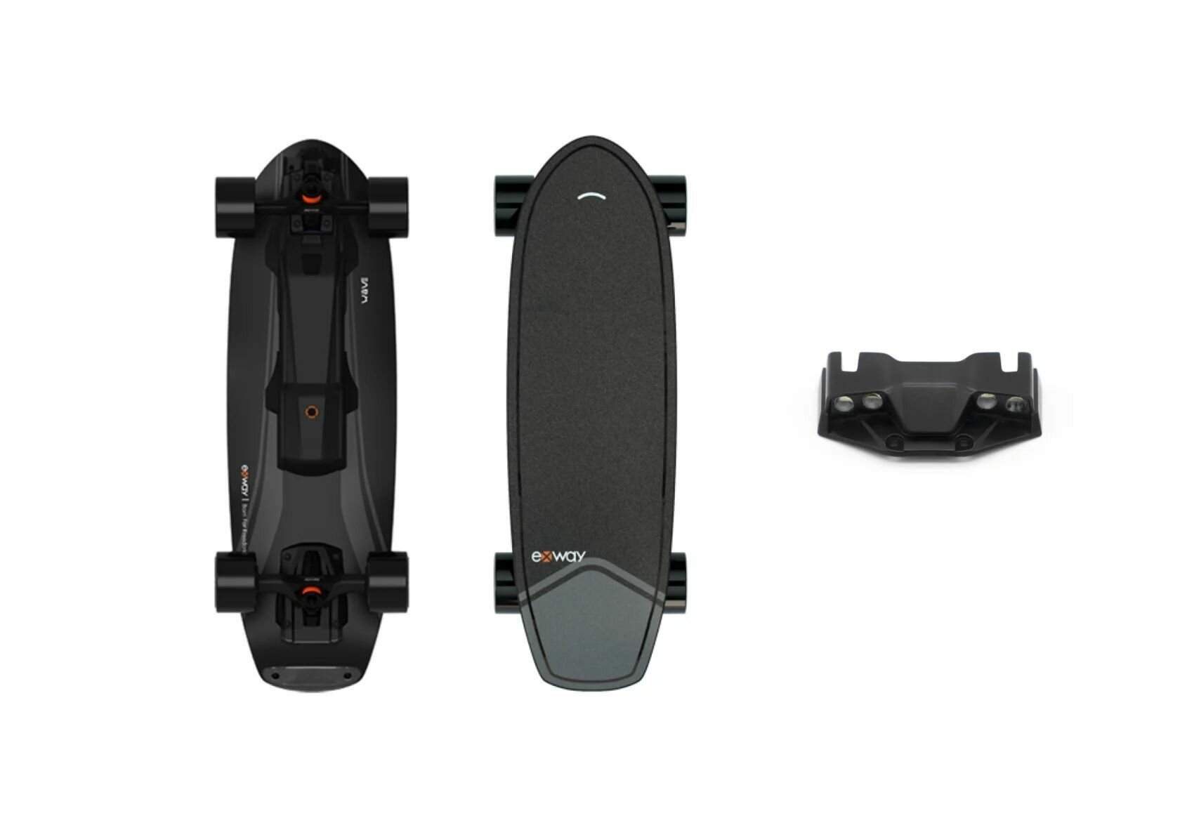 Электроскейтборд Exway Wave Hub + передняя фара