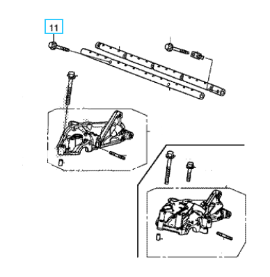 Болт, специальный, 6X33 (Оригинал)