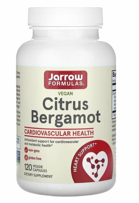 Jarrow Formulas Citrus Bergamot (Цитрусовый бергамот) 120 вег капсул (Jarrow Formulas)