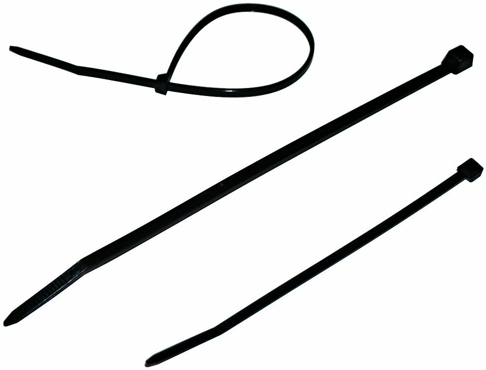 BTB-4.8x350 Одноразовый пластиковый черный хомут стяжка Beisit, упаковка 100 шт