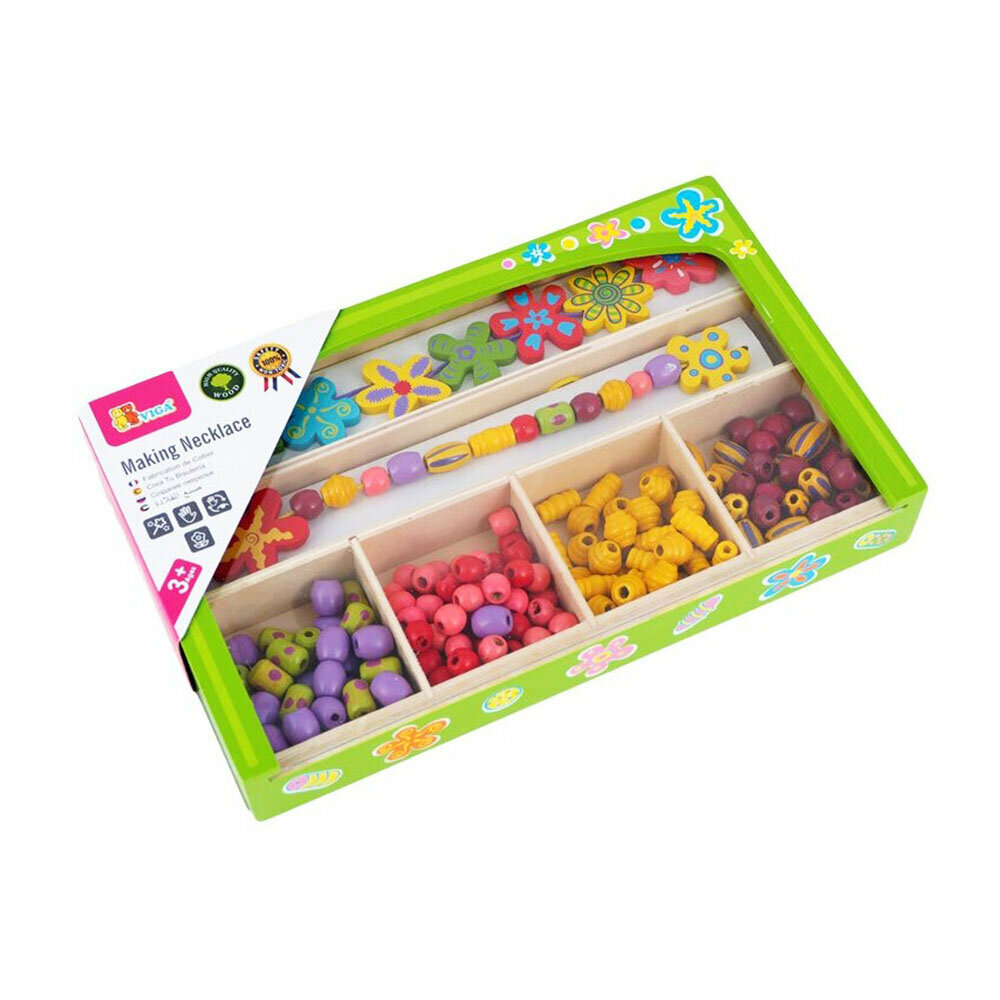 Набор для создания украшений Ожерелье из цветов (дерево) Viga, 52730