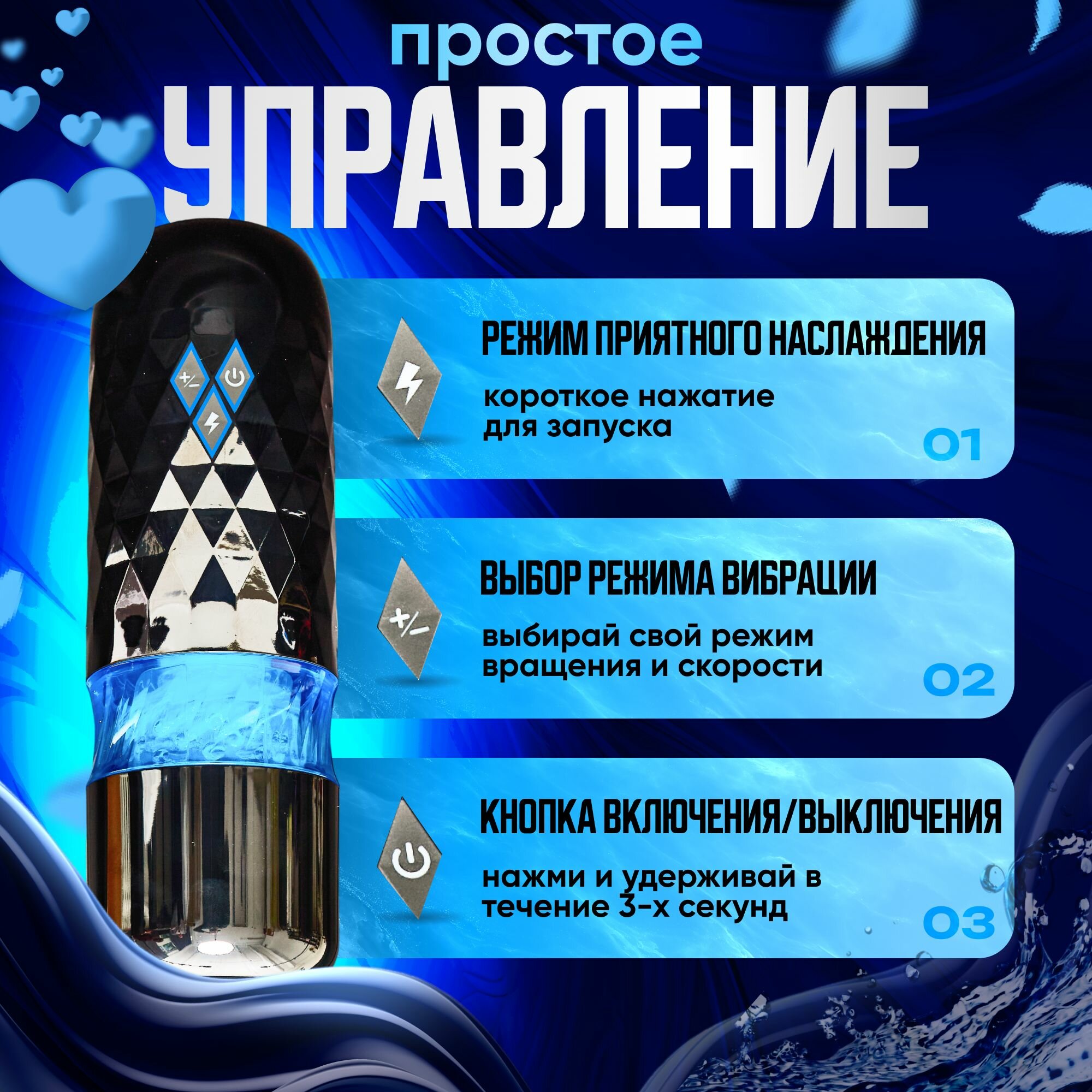 Мастурбатор мужской автоматический вакуумный, мастурбатор для мужчин с имитацией минета, искусственная вагина