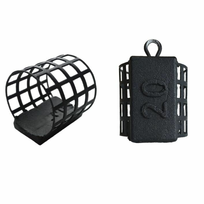 2 Кормушки круглые фидерные наперсток для зимней и летней рыбалки. 20 гр. Черные.