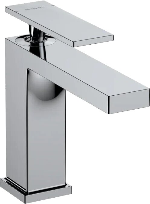 Смеситель для раковины Hansgrohe Tecturis E 110 73010000 хром, глянцевый, кран для ванной в раковину, из латуни, рычажный, с керамическим картриджем, с функцией экономии расхода, с донным клапаном
