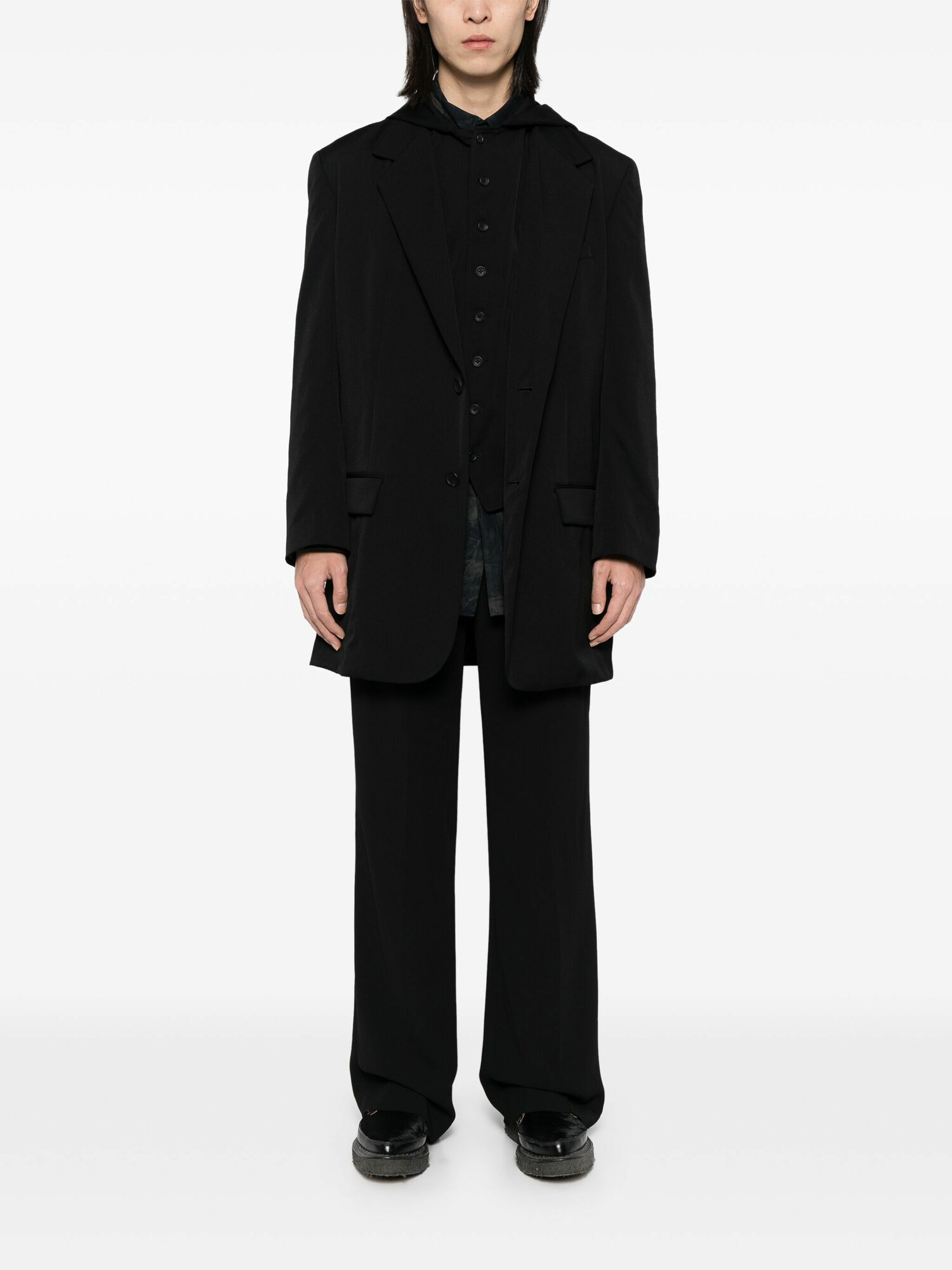 Пиджак Yohji Yamamoto, размер 3, black/black — фото 1