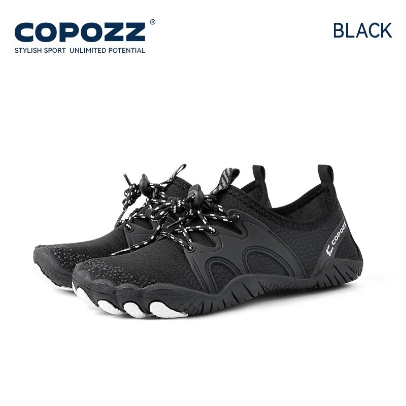 COPOZZ Аквашузы для водных видов спорта 42, Черный, BLACK