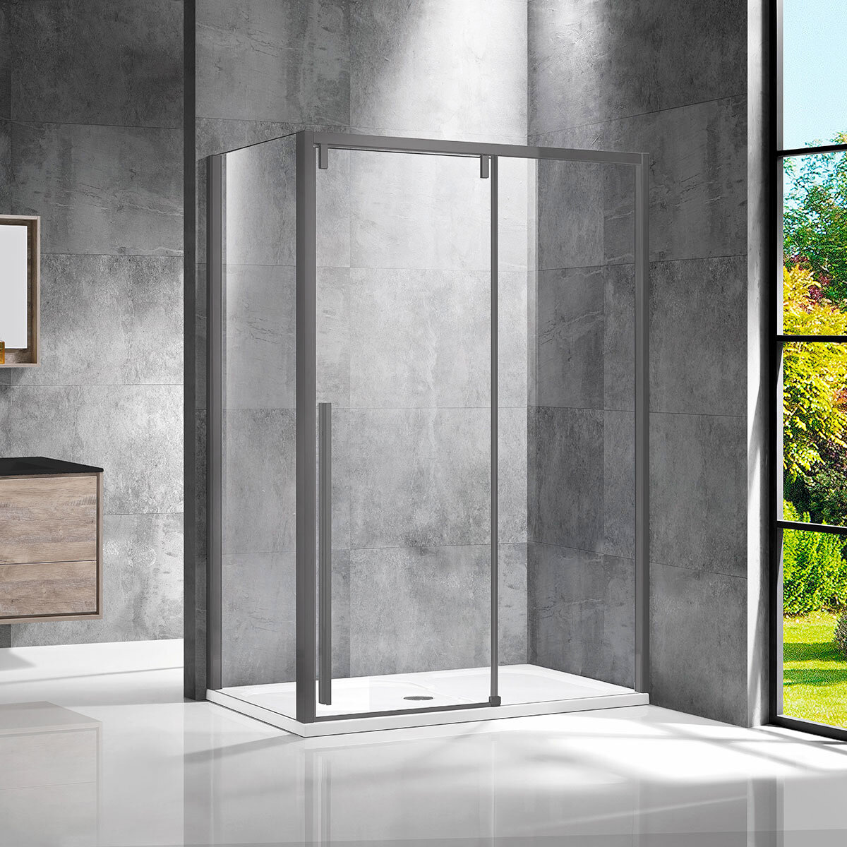 Душевой уголок Vincea Lugano 100х120 VSR-1L1012CLGM-1