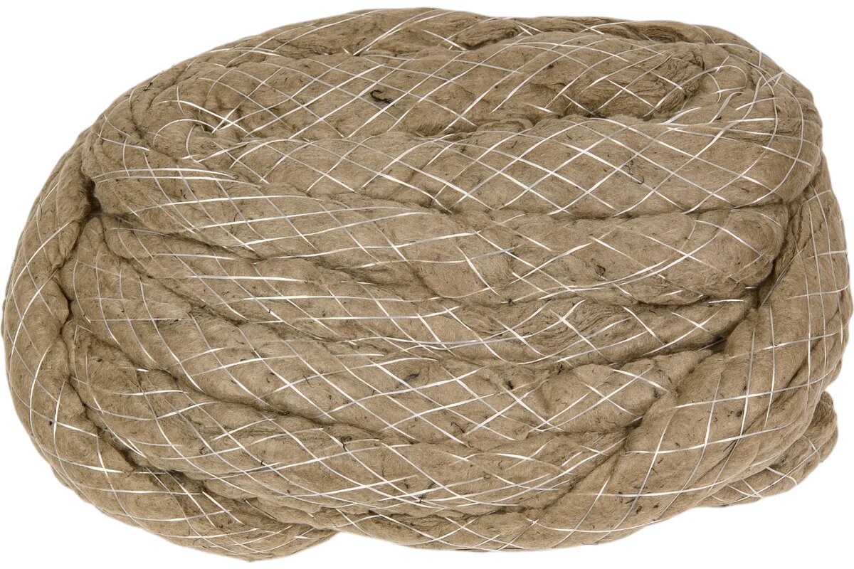 Взтм Шнур базальтовый теплоизоляционный марки ШБТ 10мм 5 метров ШБТ-10с-5пм-СЕТИ (21)