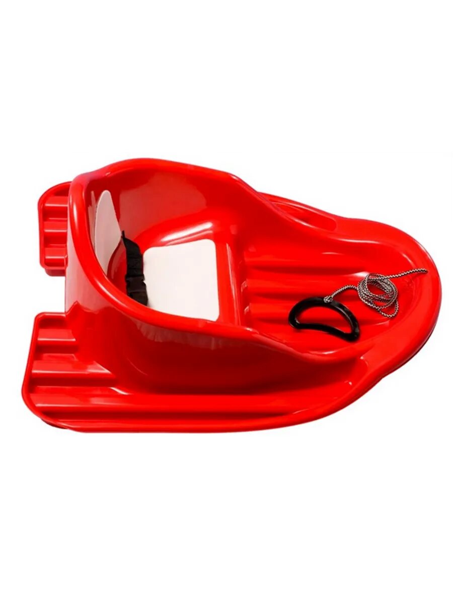 Сани -волокуши пластиковые Пластик Малыш красные