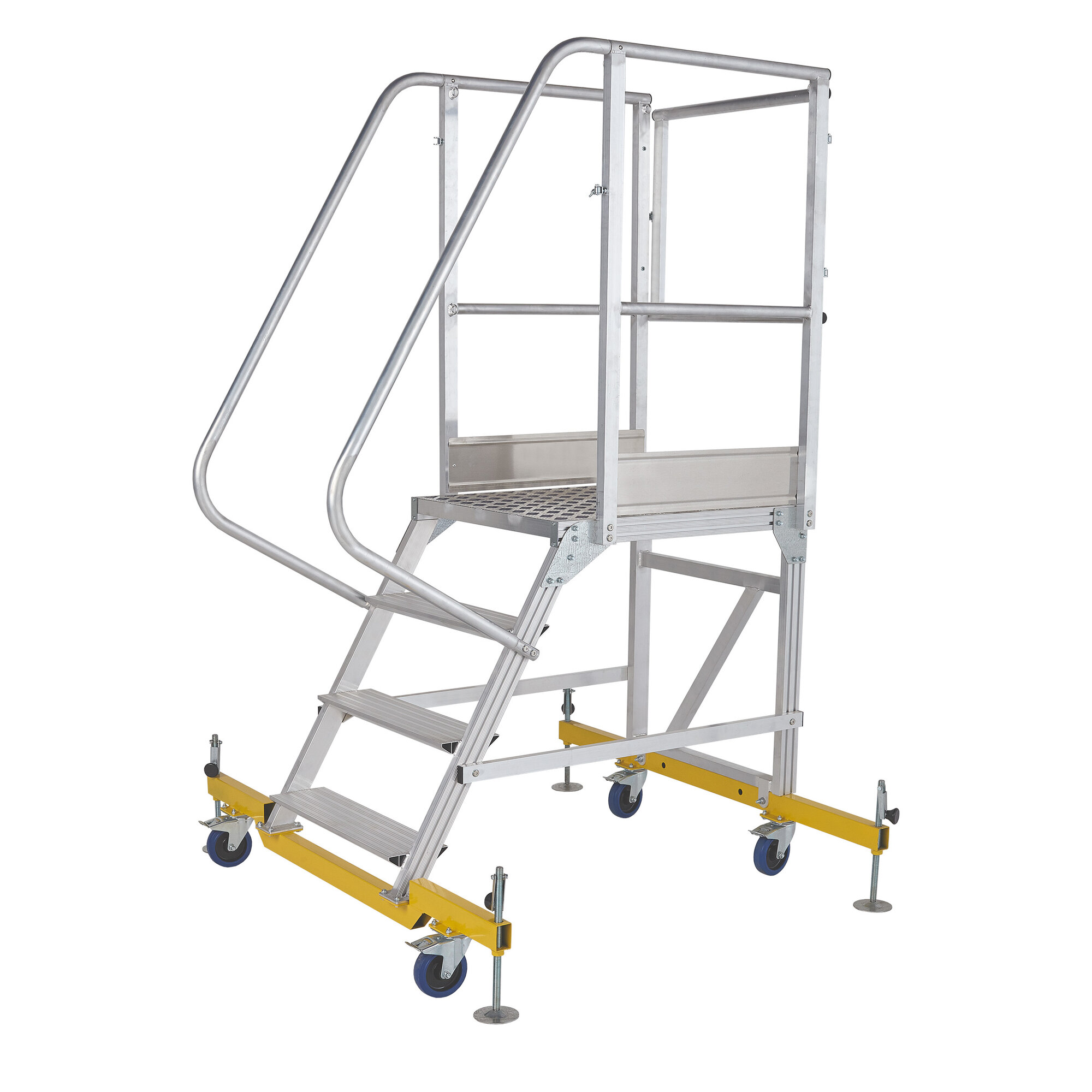 Вышка - стремянка разборная на колесах (150кг+150кг) MEGAL - ВС2-1.0