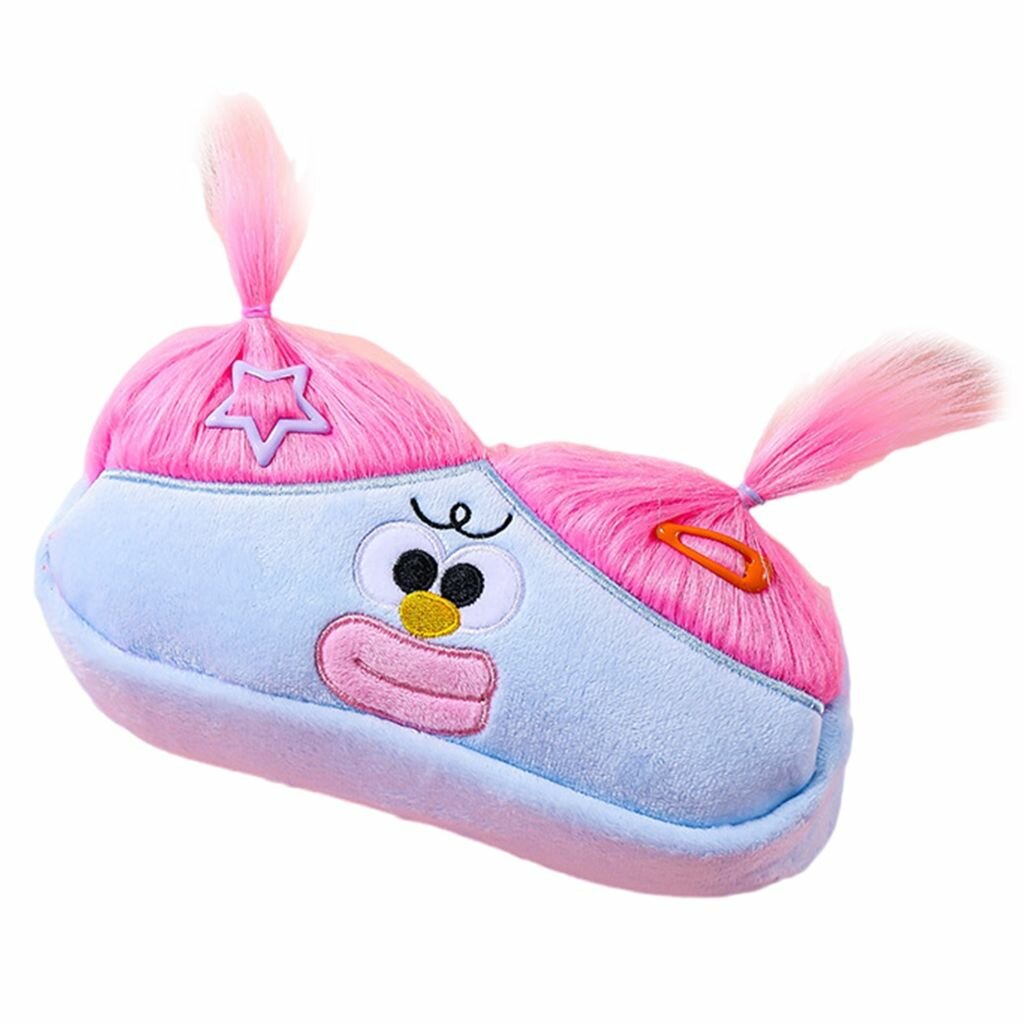 Расчесываемые волосы плюшевой куклы пенал