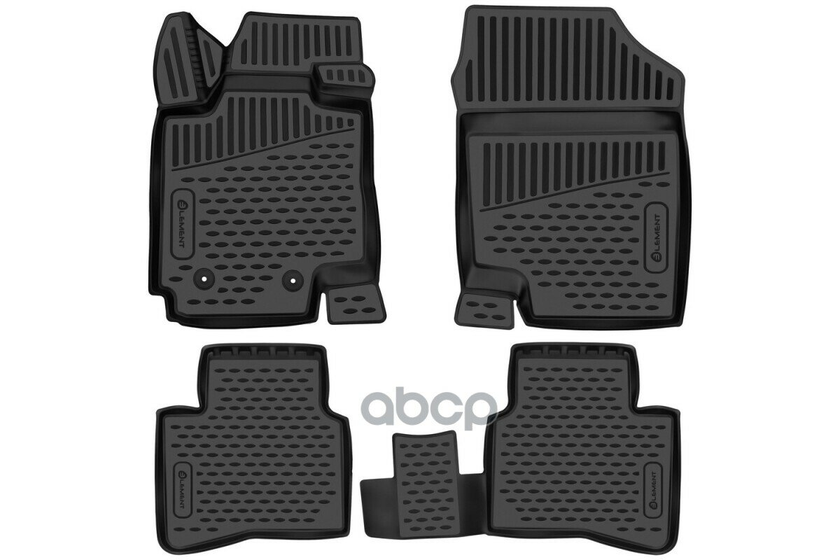 Коврики 3D в салон подходят для Москвич 3 2022- Внед, 4шт. (полиуретан) ELEMENT арт. ELEMENT3DA67535210K