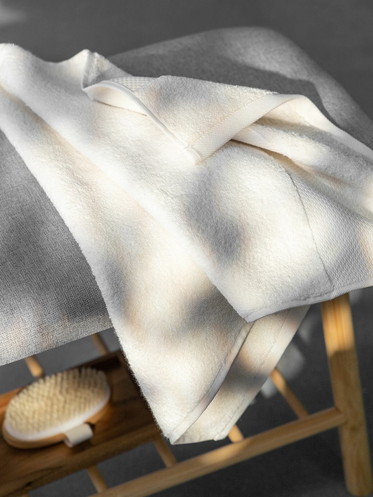 Togas Полотенце махровое "Надлер" для лица, рук, 41x76, экрю