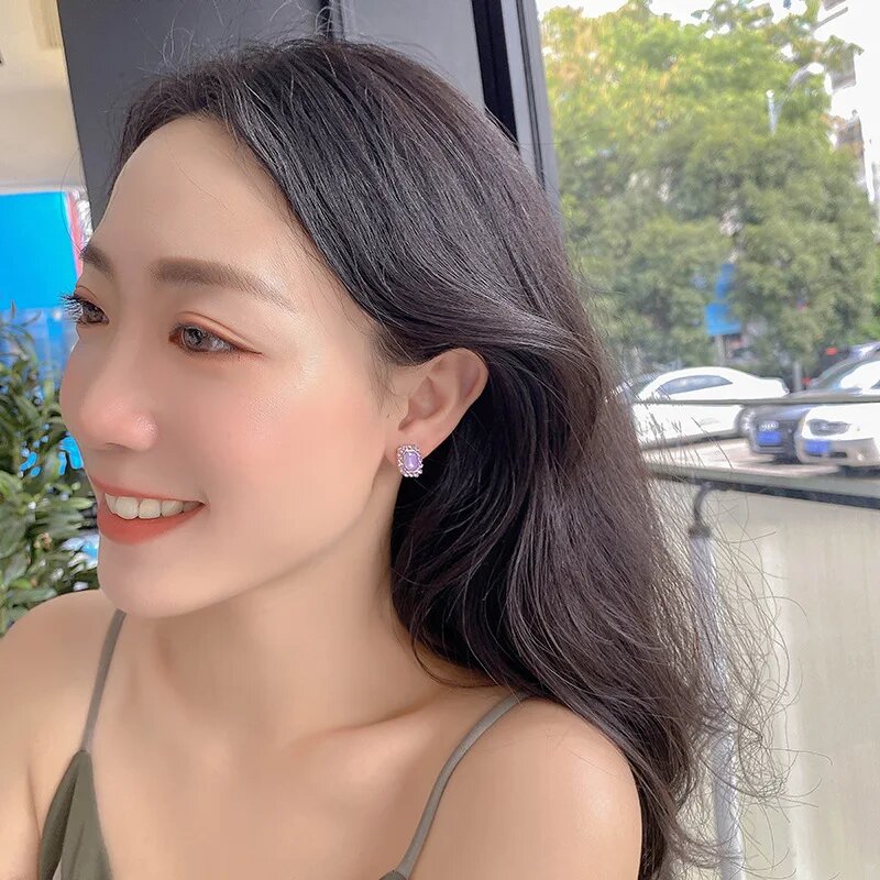 Серьги GRACE JUN, фиолетовый — фото 1
