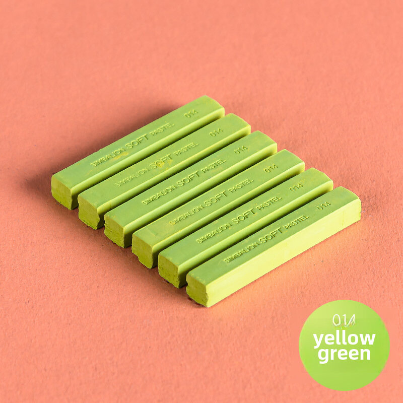 Тайванский Лев 014, цветной мел, монохромная пастель, Stick Art Painting, 60 цветов, 6 шт