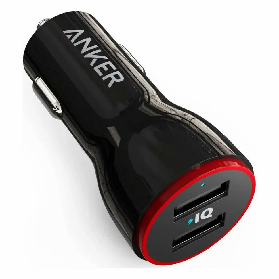 Автомобильное зарядное устройство Anker Powerdrive 2 24W 4.8А, цвет черный (A2310G11/A2310H11)