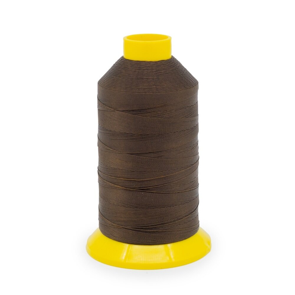 Швейные нитки Astra&Craft Филаментная 1500 м, 100% полиэстер, цвет 8108/492 темно-коричневый, 1 шт (420D/3)