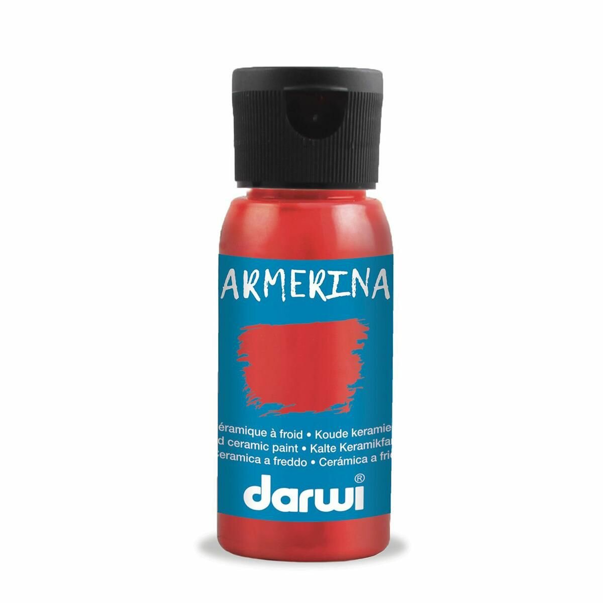Краска для керамики Darwi акриловая, Armerina, 50 мл, тон 490 киноварь