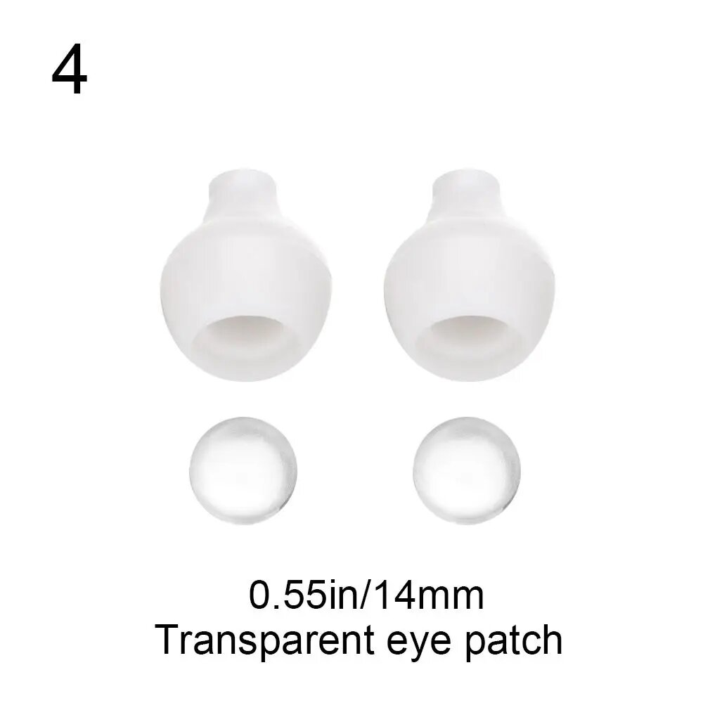 Прозрачные глазные патчи 0.55in/14mm, Цвет: 4