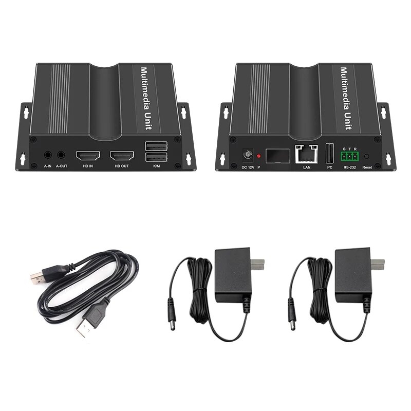 TITAK 4K KVM HDMI Удлинитель 250M Европейская вилка (EU Plug), 1 TX and 1RX