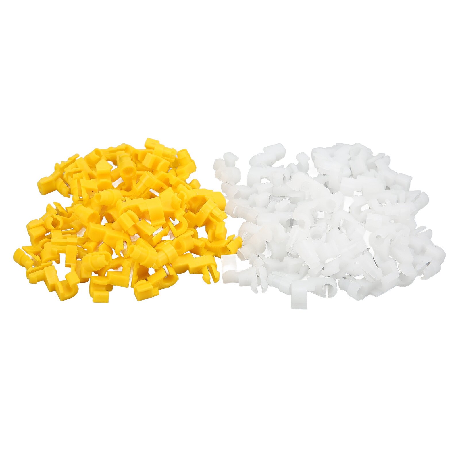 100 шт. Зажимы шторки дверного замка 69293-12030, левые/правые, желто-белые, для Toyota Camry, Celica, Corolla