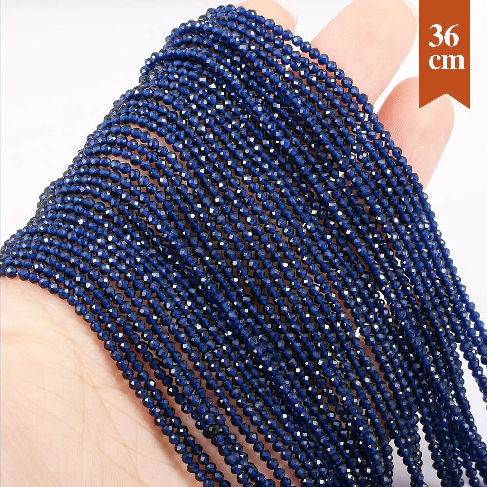 Бусины синие шпинели 2мм 3мм 10 шт 2mm(about 1800pcs)