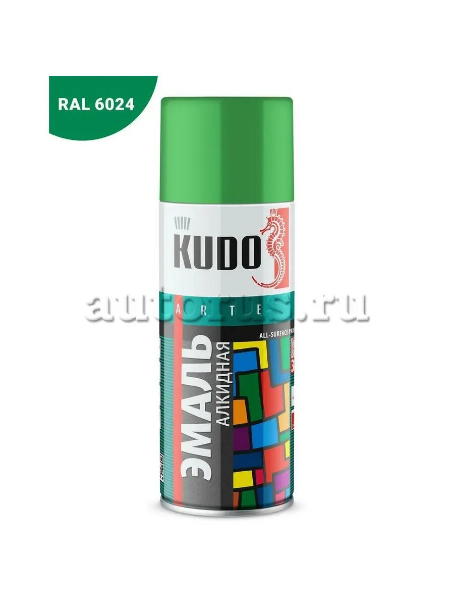 Краска спрей универсальная светло-зеленая, 520 мл.