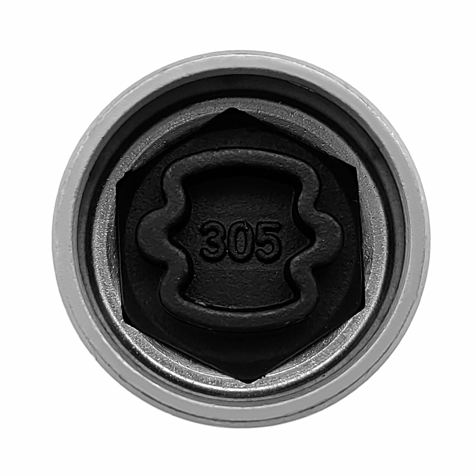 Замена ключа для защитных гаек Mercedes Benz Security Master Locking Wheel Nut Key 305, инструмент-болтопровод для антикражевых гаек, цвет серебристый, материал сталь, размер упаковки 3.7*2.8*2.8 см, вес упаковки 105 г, количество 1 шт.