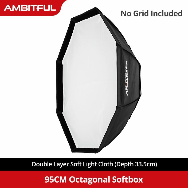 Восьмиугольный софтбокс Ambitful 95 см для софтбокса Bowens Mount Flash