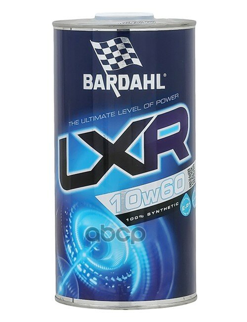 Bardahl 10W60 PLASMA LXR ACEA A7/B7, API SP, 1L (синт. моторное масло)