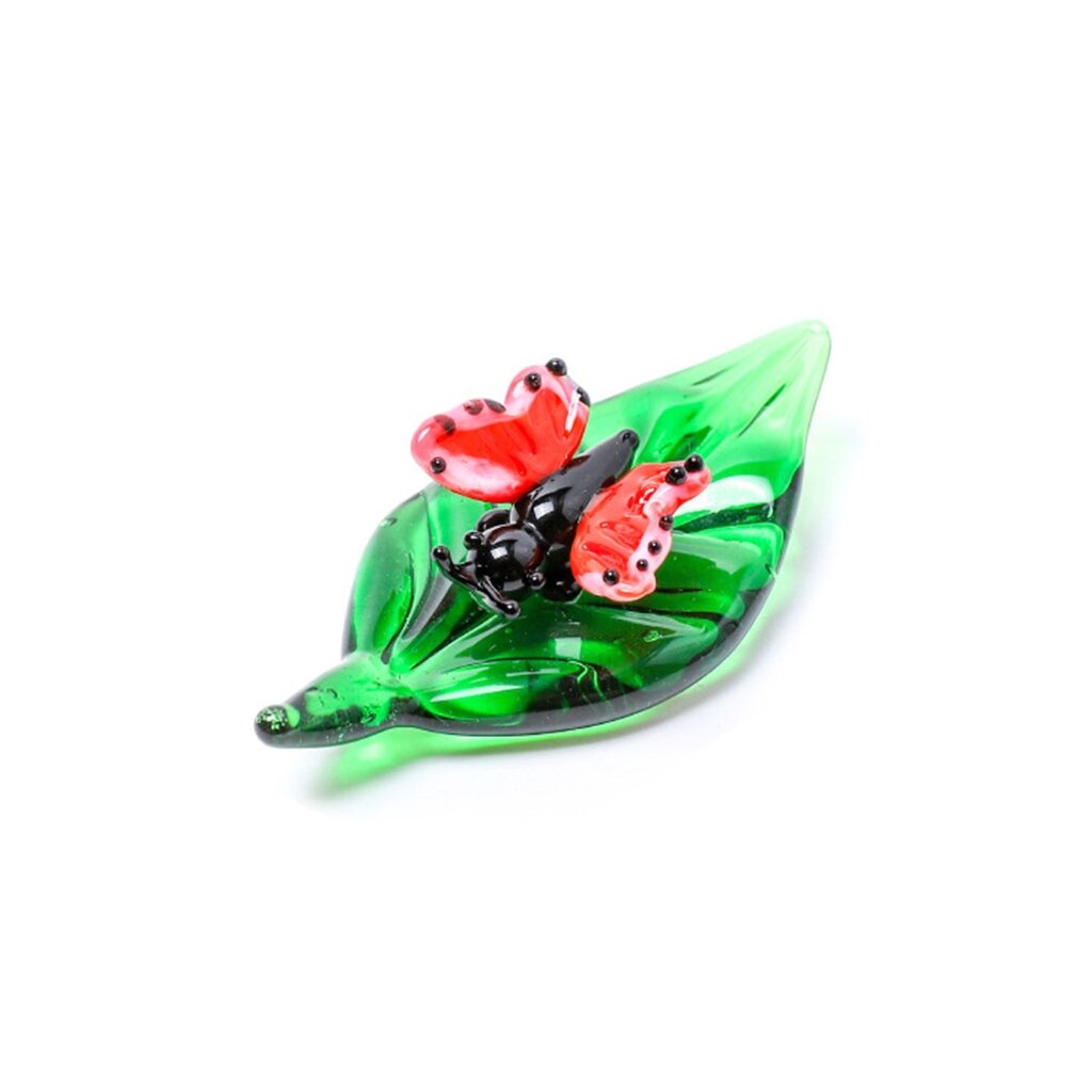 Стеклянные фигурки насекомых Коллекционное художественное стекло Миниатюрные фигурки животных Орнамент