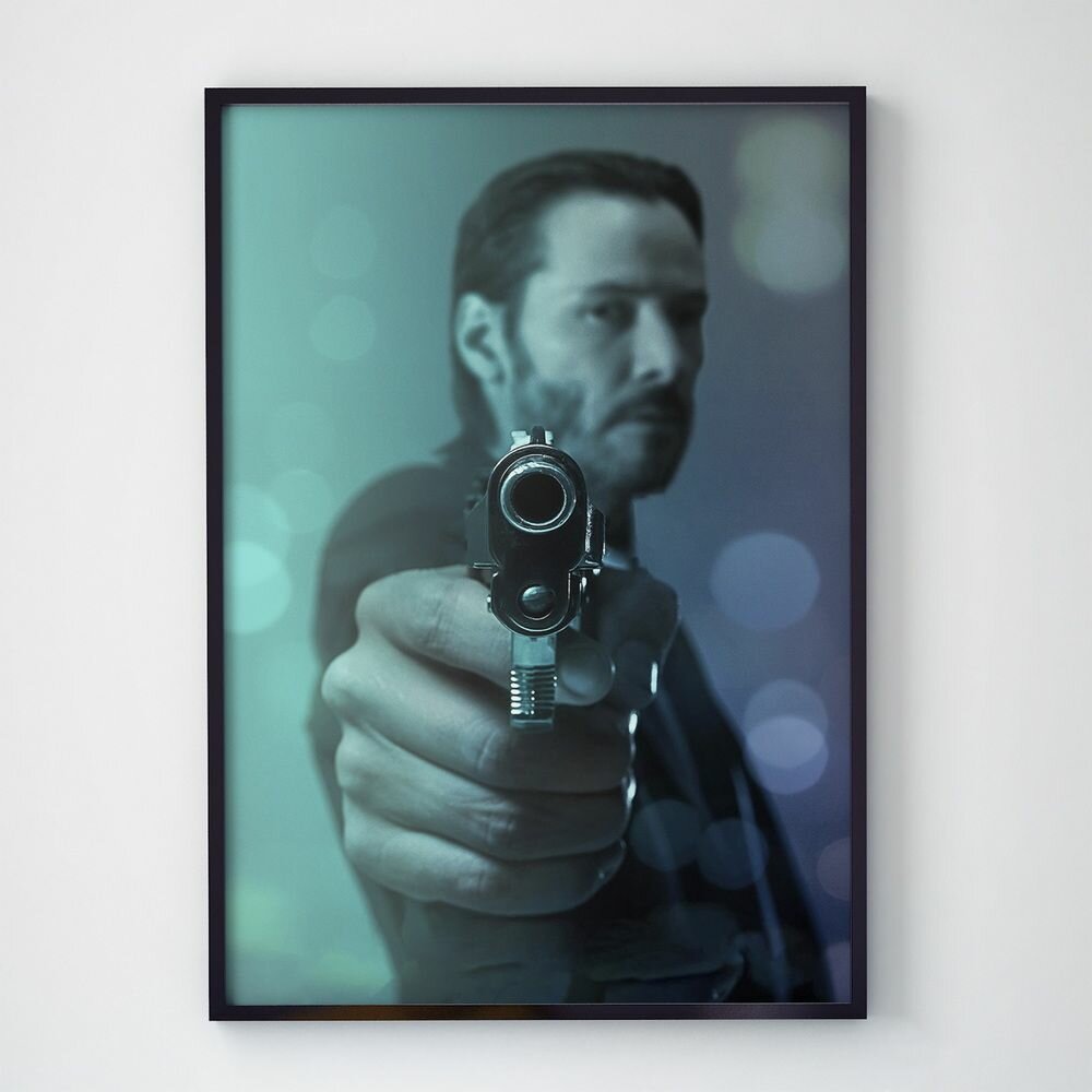 Плакат, постер John Wick, Джон Уик на бумаге, размер 21х30см